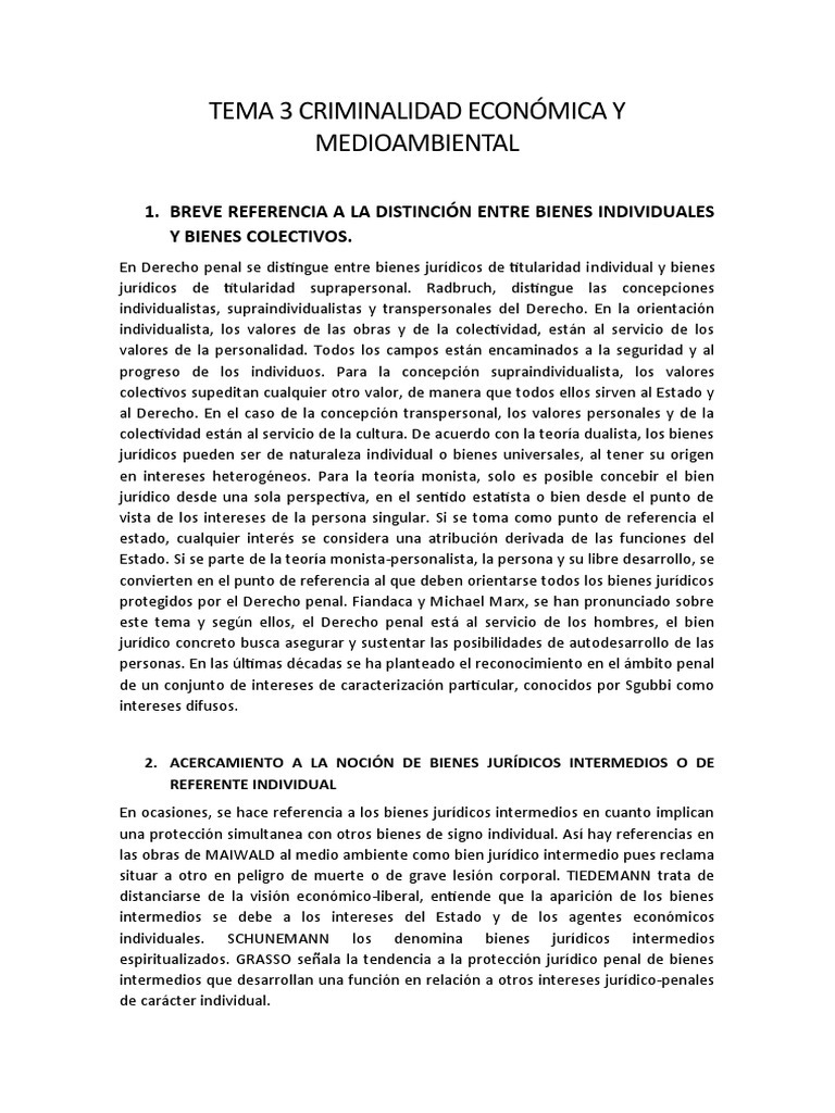 Tema 3 Def | PDF | Derecho penal