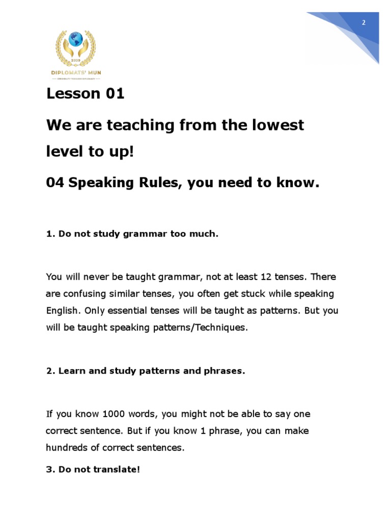 Lecture Day 01 | PDF | English Language | Phrase