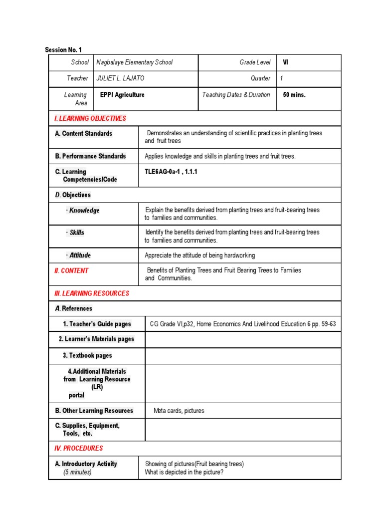 Afa Dlp Grade 6 Pdf Learning Teaching Method
