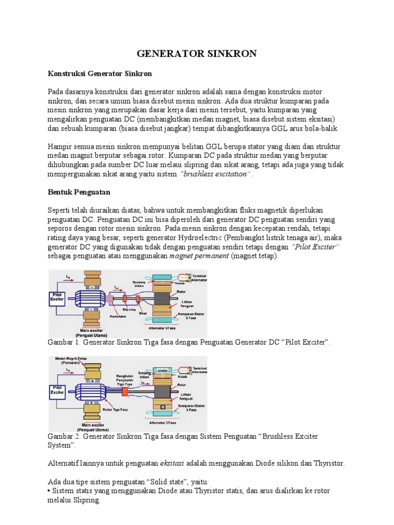 Generator Sinkron | PDF