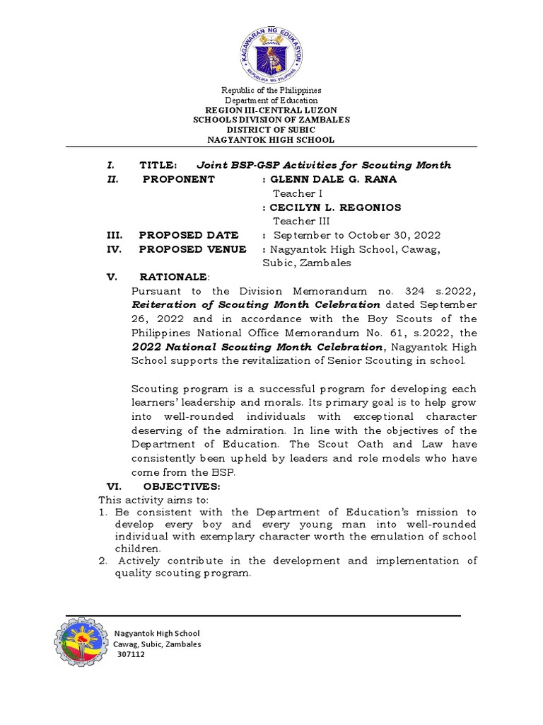 Project Proposal BSP | PDF