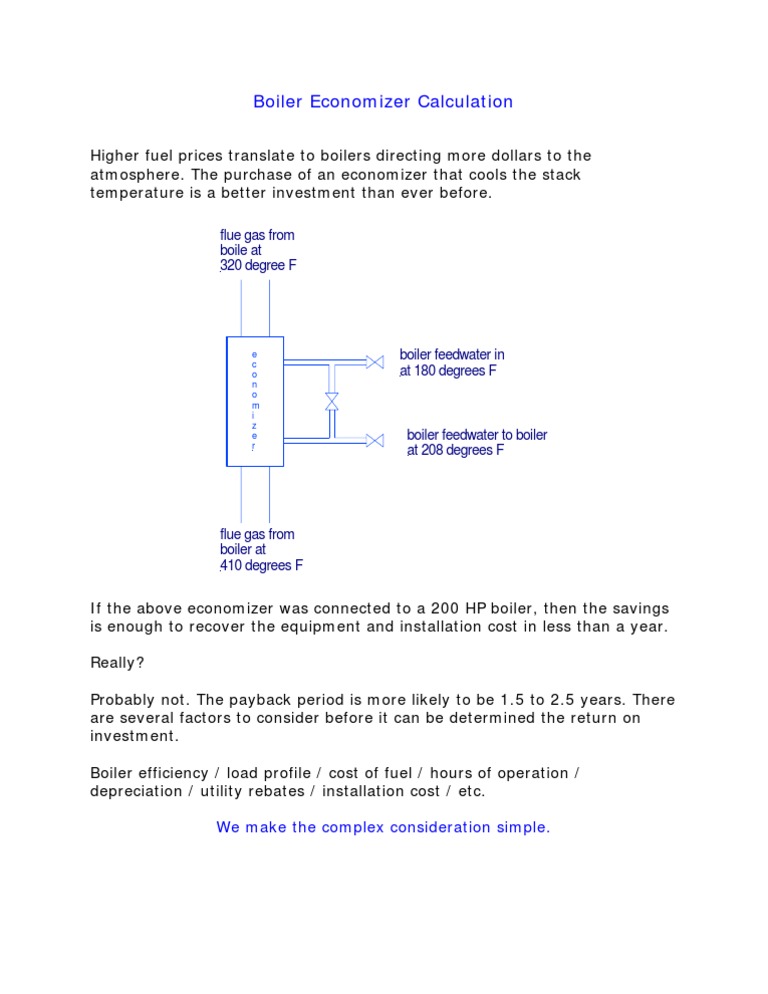 Boiler Economizer Calculation | PDF | Boiler | Home Appliance