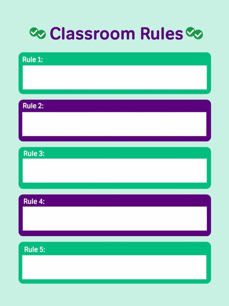 Grade Six - Classroom Rules | PDF