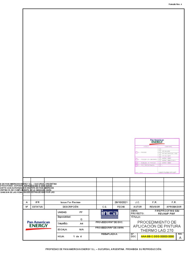 Procedimiento Thermolag 270 | PDF | Agua | Química