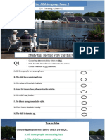 Aqa GCSE Lang P1Q5 Student Friendly Mark Scheme | PDF | English ...