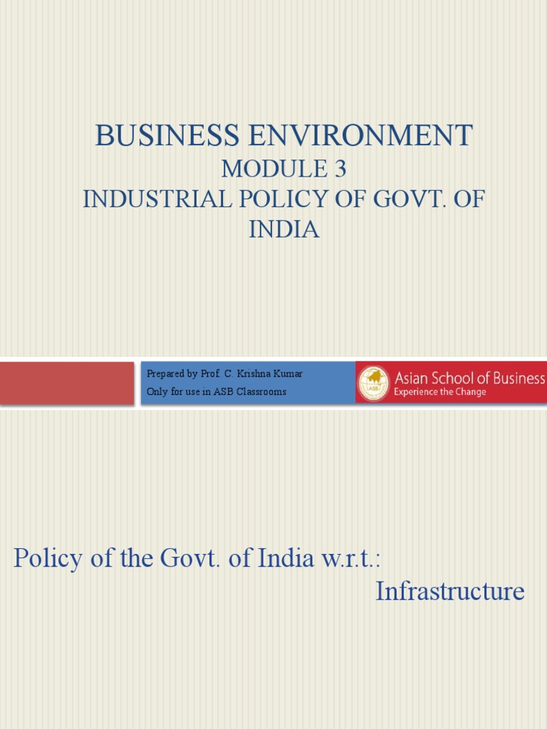 Bus Env Mod 3-7 Infrastructure | PDF