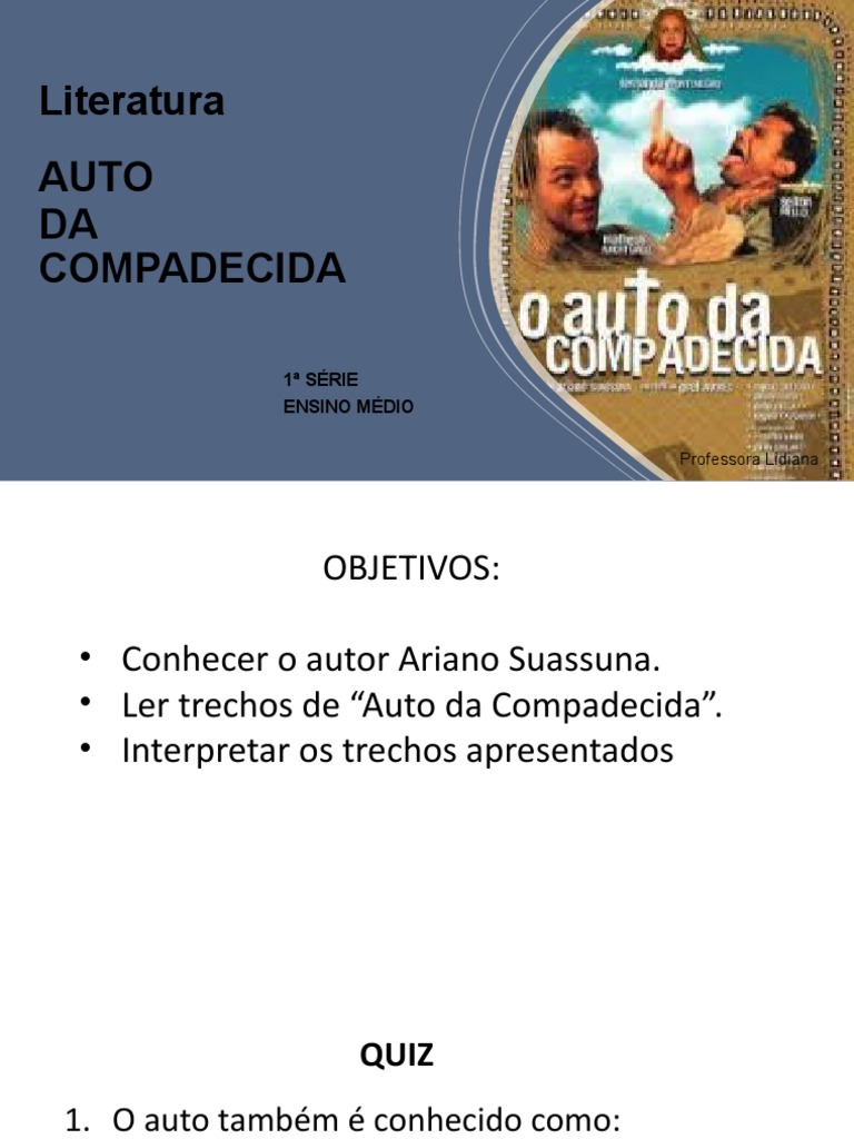 Auto Da Compadecida 1.º C | PDF | Arte