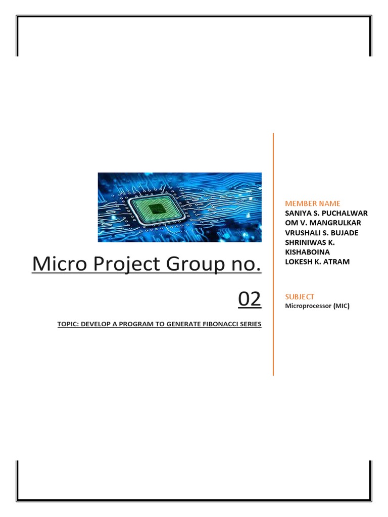 MIC Microproject | PDF | Computer Program | Programming MIC Microproject | PDF | Computer Program | Programming