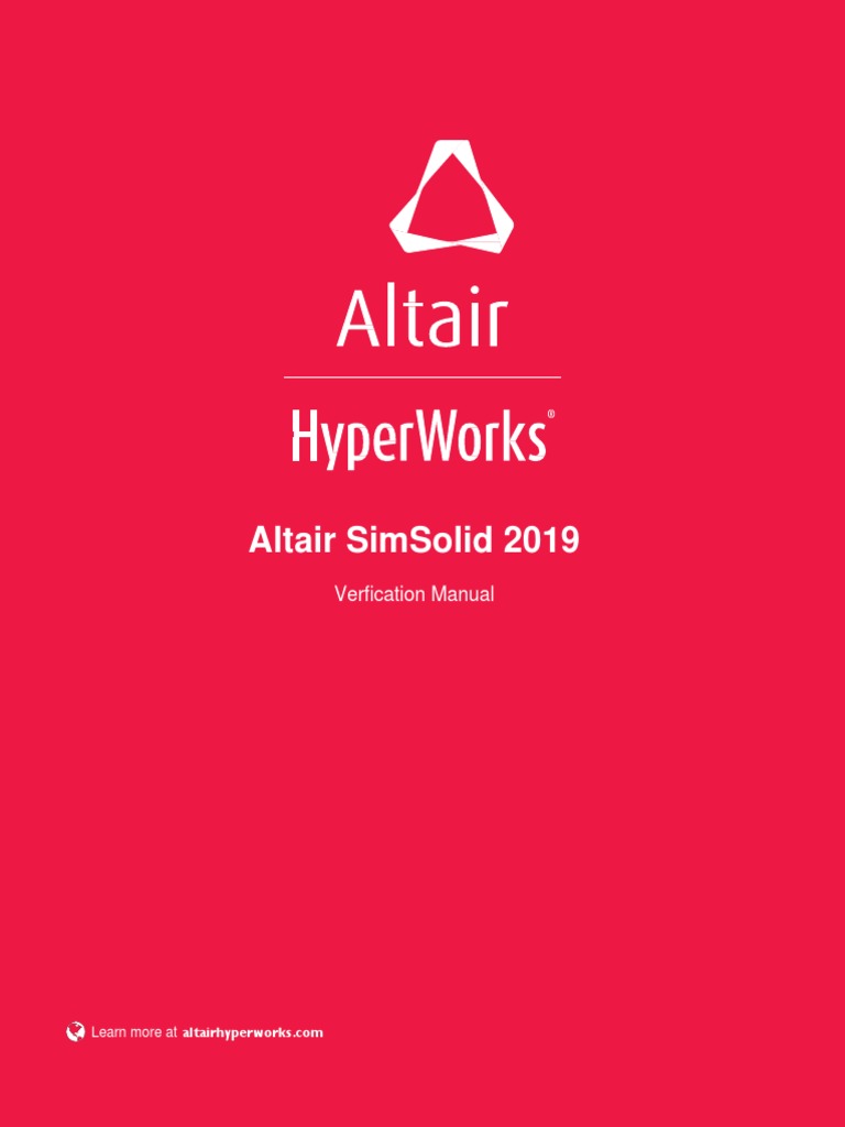 SimSolid 2019 VerificationManual-1 | PDF | Heat Transfer | Bending