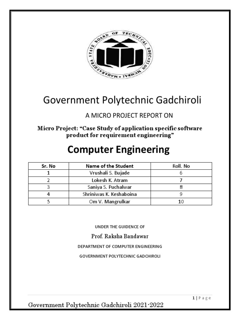 Micro-Project SEN | PDF | Databases | Random Access Memory