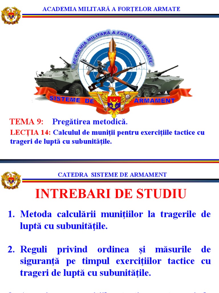 T 9.14 Calcul Munitia ET | PDF