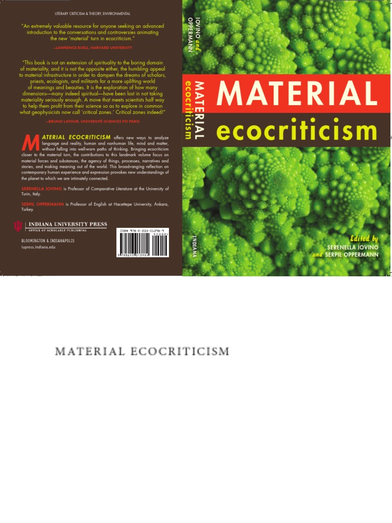 Material Ecocriticism | PDF | Ecocriticism | Indiana University Bloomington