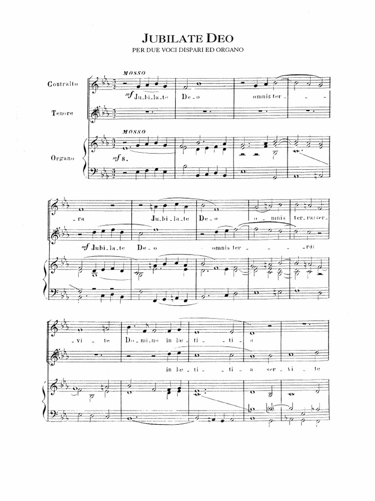 1 Jubilate Deo Perosi | PDF