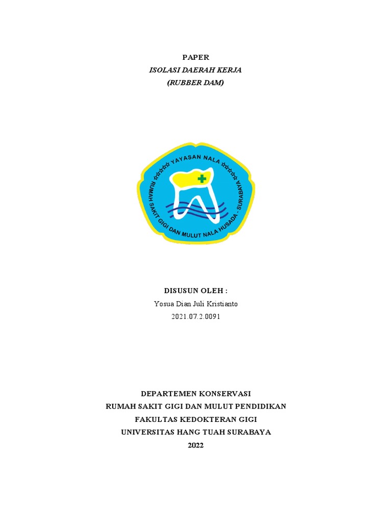 Paper Rubber Dam | PDF | Sains & Matematika