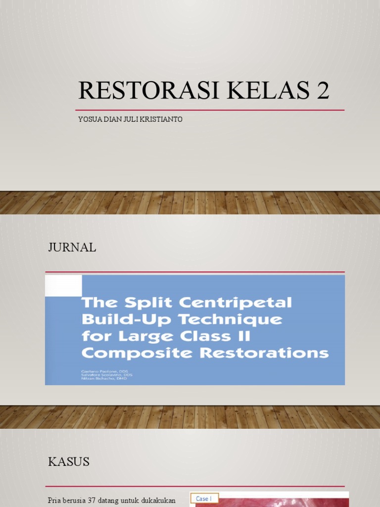 Restorasi Kelas 2 | PDF | Teknologi & Rekayasa