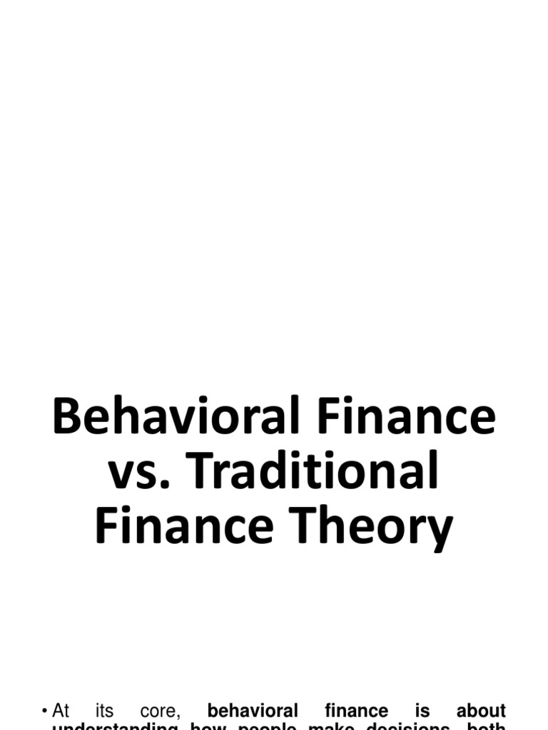 Behavioral Finance PPT Sept 1419 2022 | PDF | Behavioral Economics | Risk