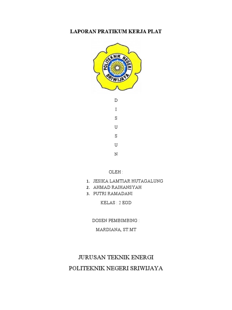 Laporan Pratikum Kerja Plat | PDF