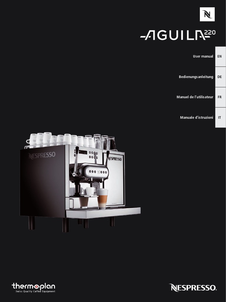 AGUILA 220 User Manual EN | PDF | Coffee | Drink