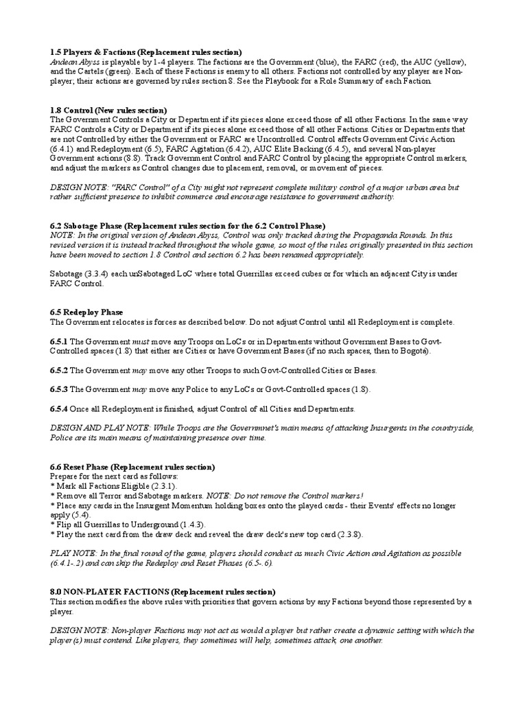 AA Bot Rules Revised FULL VERSION 141105 | PDF | Insurgency | Guerrilla ...