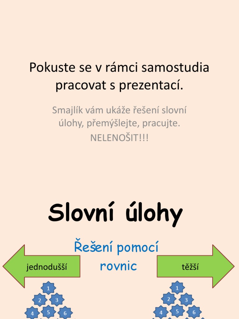 Slovni Ulohy Prezentace | PDF