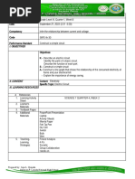 Detailed Lesson Plan in Grade 8 Electricity | PDF | Direct Current | Electricity