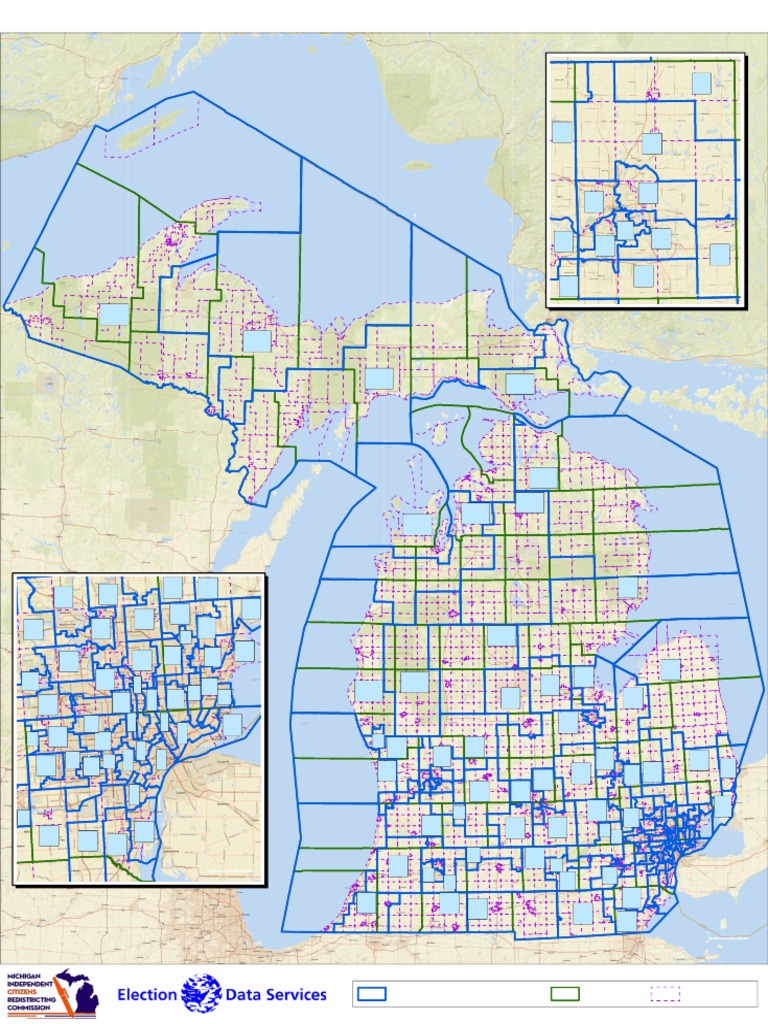 Michigan State House State Map | PDF | Michigan