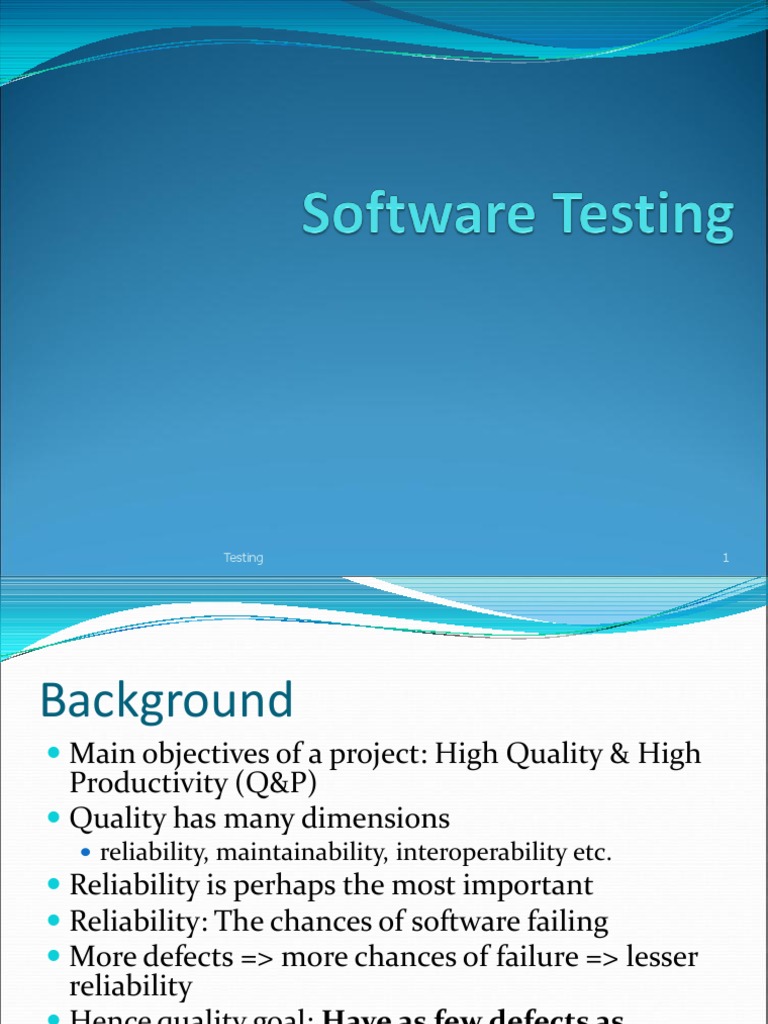 10 Testing | PDF | Software Testing | Reliability Engineering