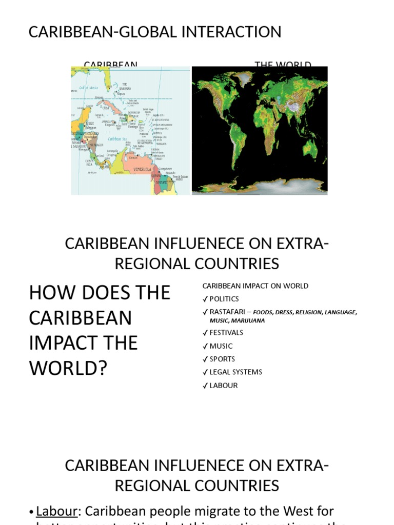 Caribbean Global Interaction - Caribbean Impact On The World | PDF
