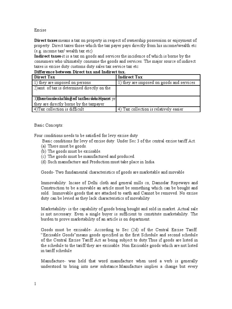 Excise Duty Taxxxxx | PDF | Excise | Taxation
