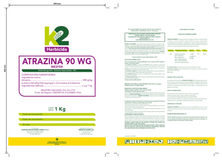 Atrazina 90 WG 1KG | PDF | Agua | Pesticida