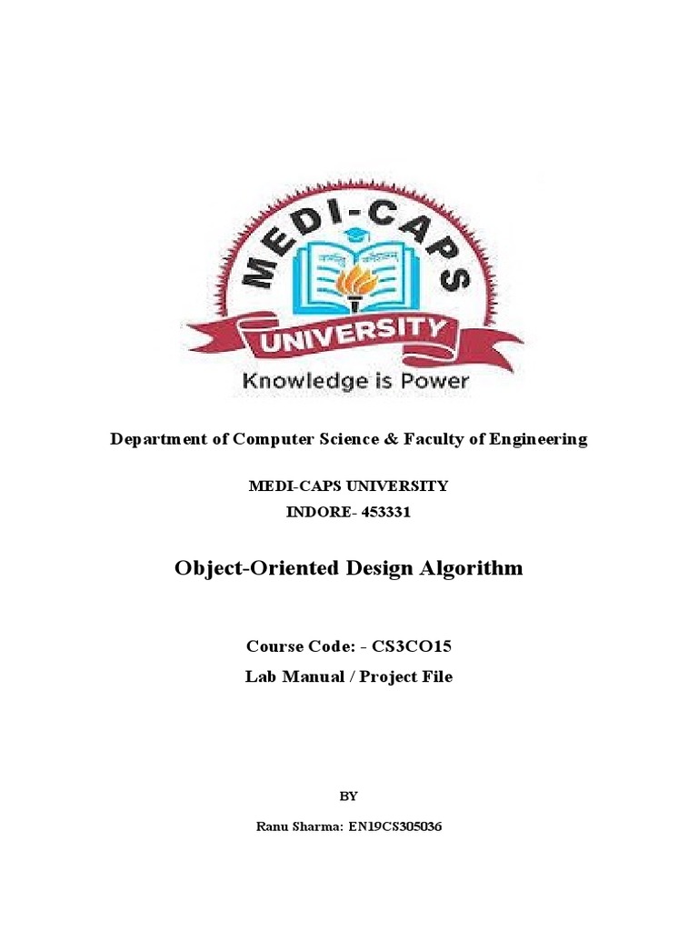 Ooad File Pdf Class Computer Programming Unified Modeling Language