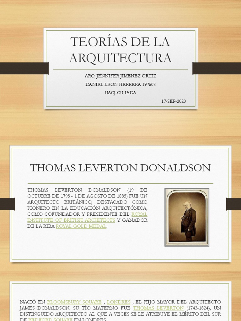 Thomas Leverton | PDF | Londres | University College London