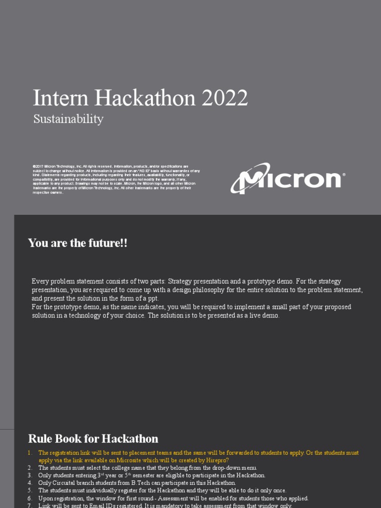 Hackathon Statements V1 | PDF | Waste Management | Electric Vehicle