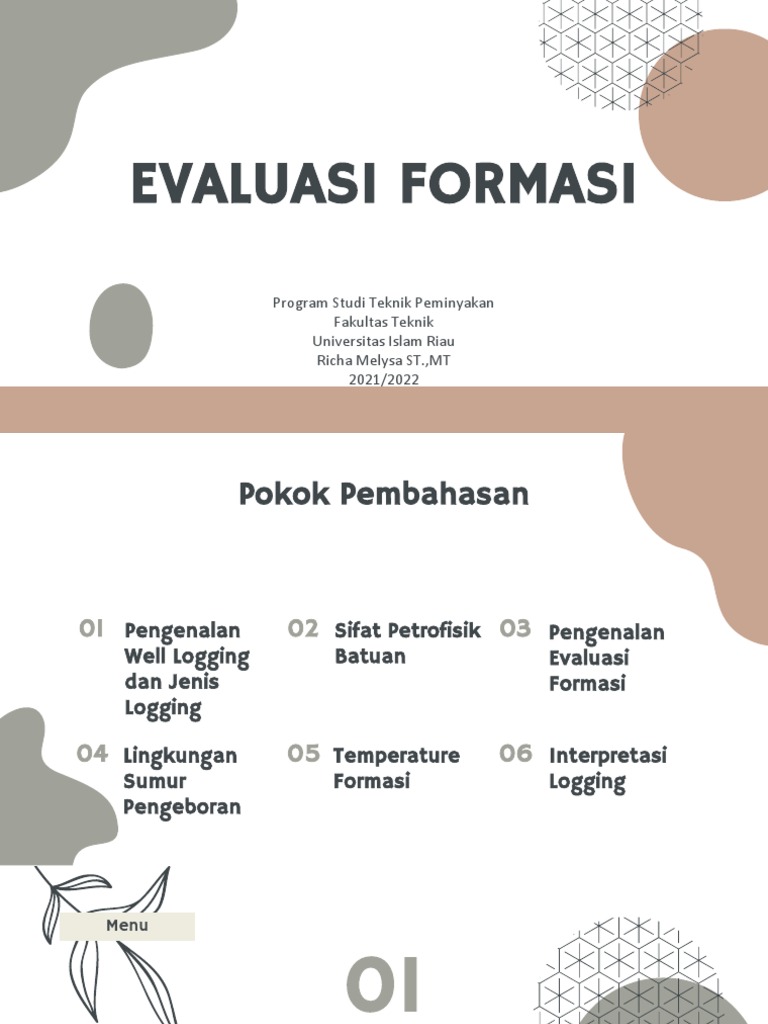 Pengenalan Evaluasi Formasi | PDF