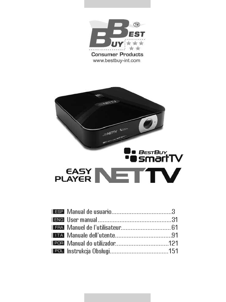 Manual Eplayer NetTV | PDF | Hdmi | Archivo de computadora