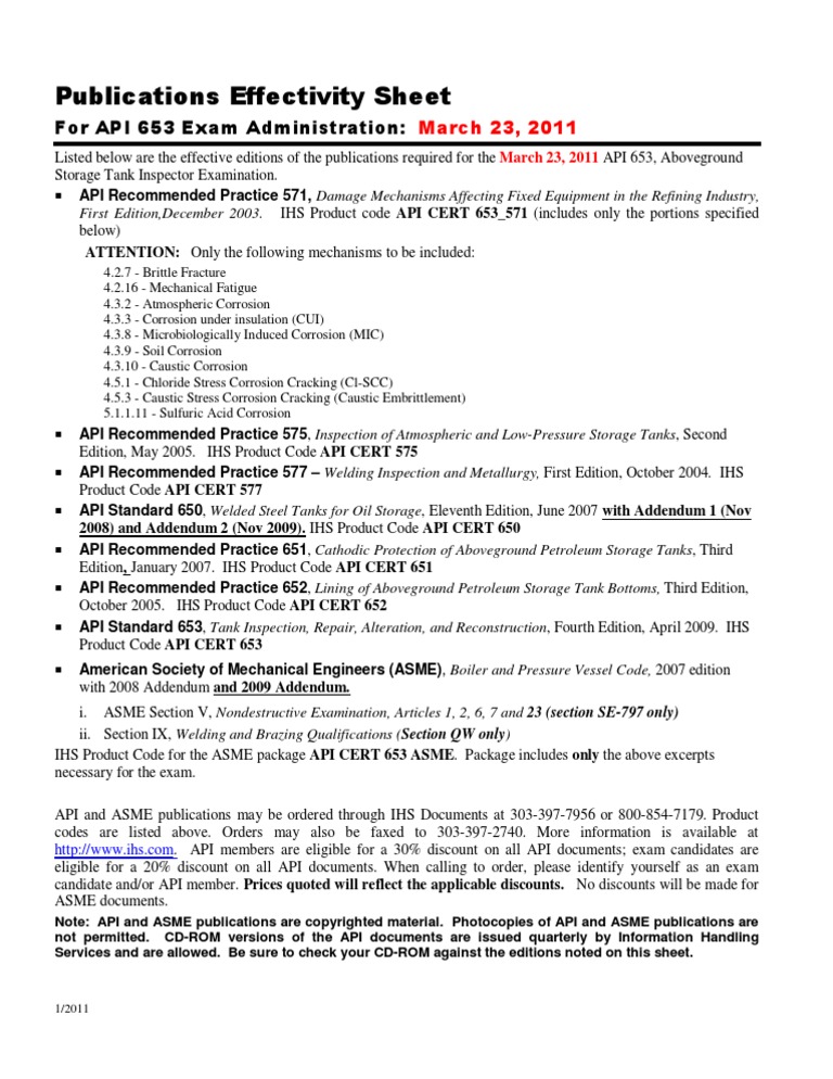 Api 653 | PDF | Corrosion | Industrial Processes
