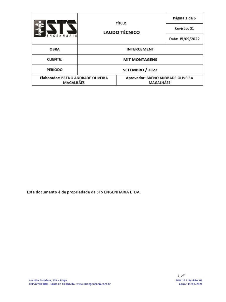Laudo Perfuratriz BS 400 | PDF | Motores
