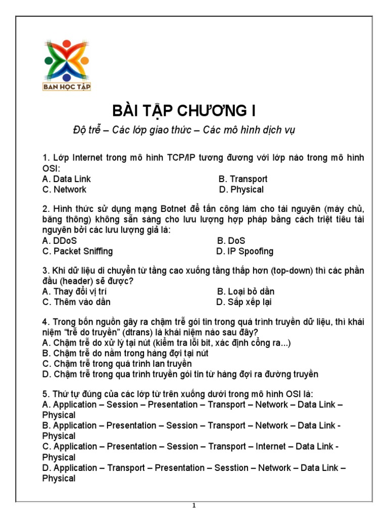 BT Chương 1 It005 TT | PDF