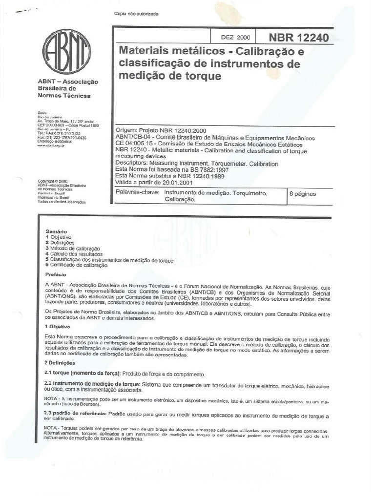 NBR 12240 | PDF