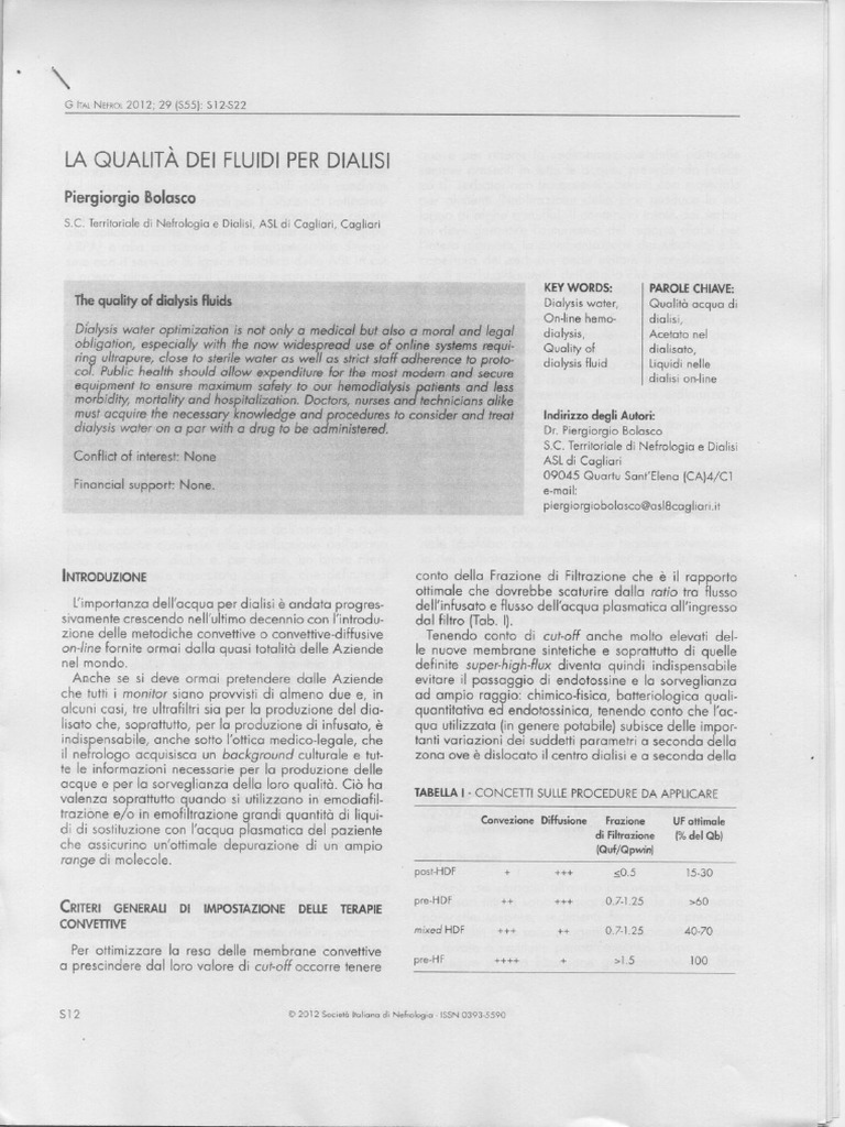 Linee Guida Dialisi | PDF