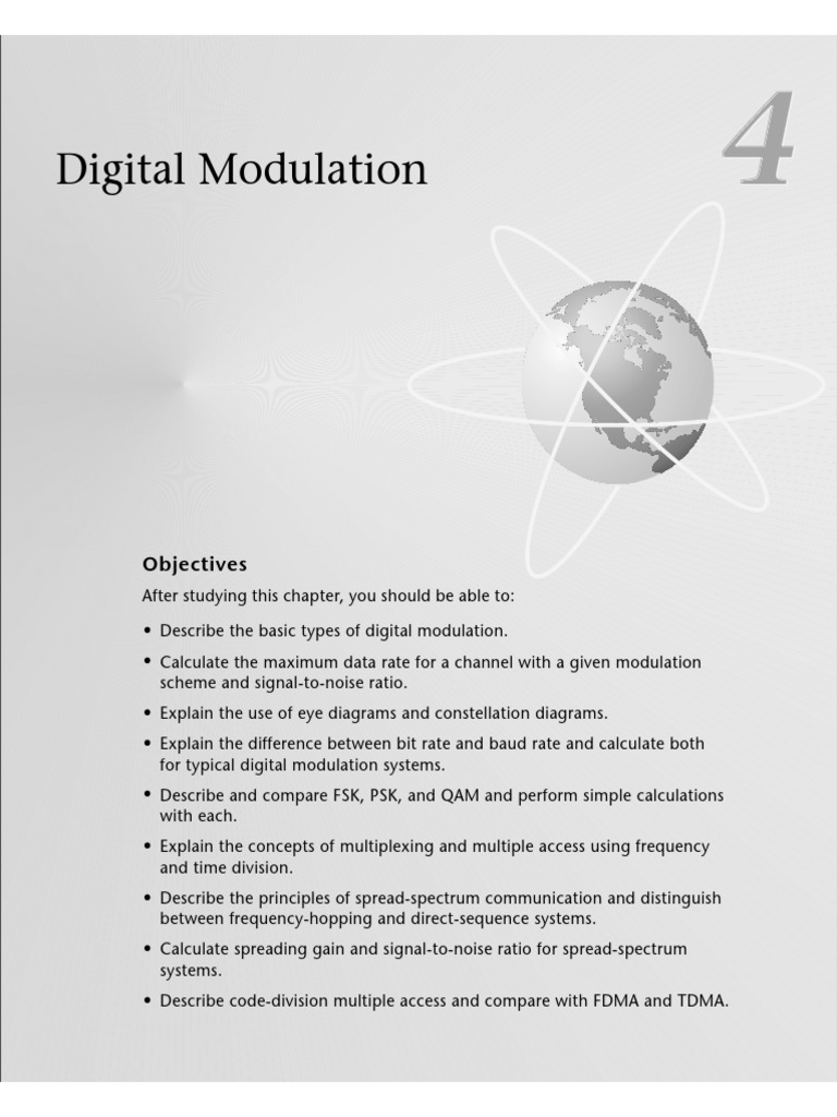 4 -Digital Modulation | PDF | Modulation | Channel Access Method
