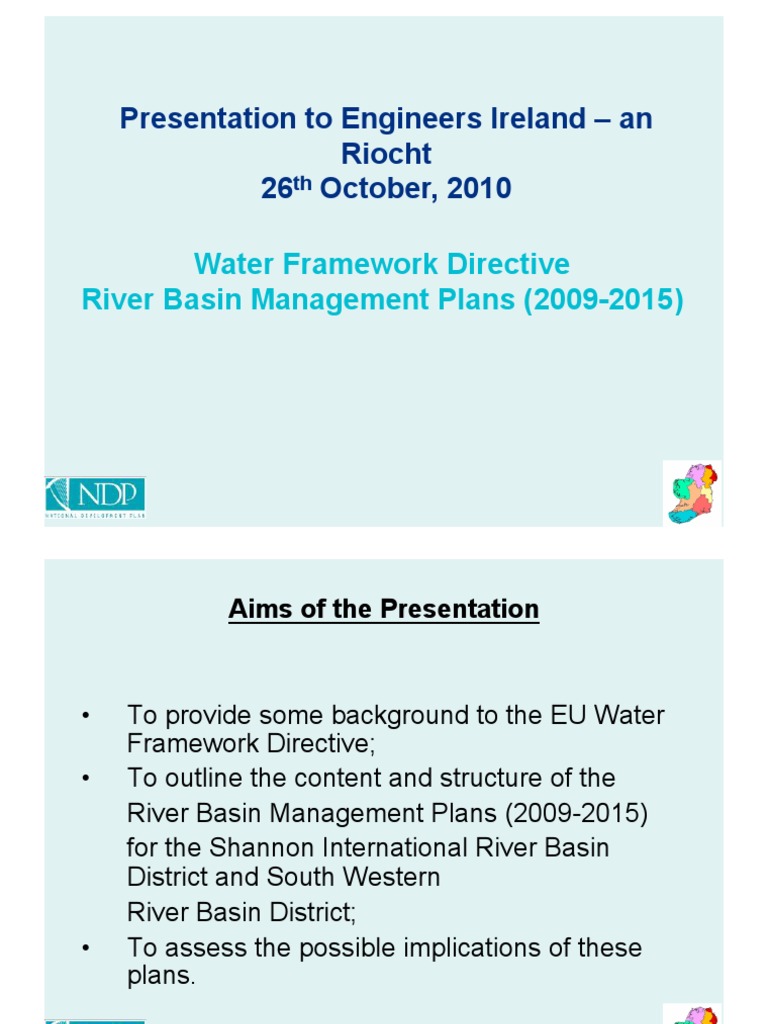 River Basin Management Plans Overview | PDF | Water Quality | Water