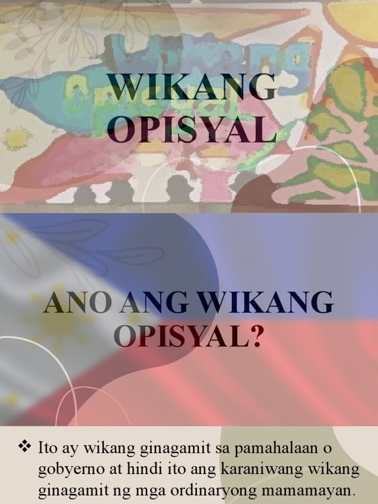 Wikang Opisyal | PDF