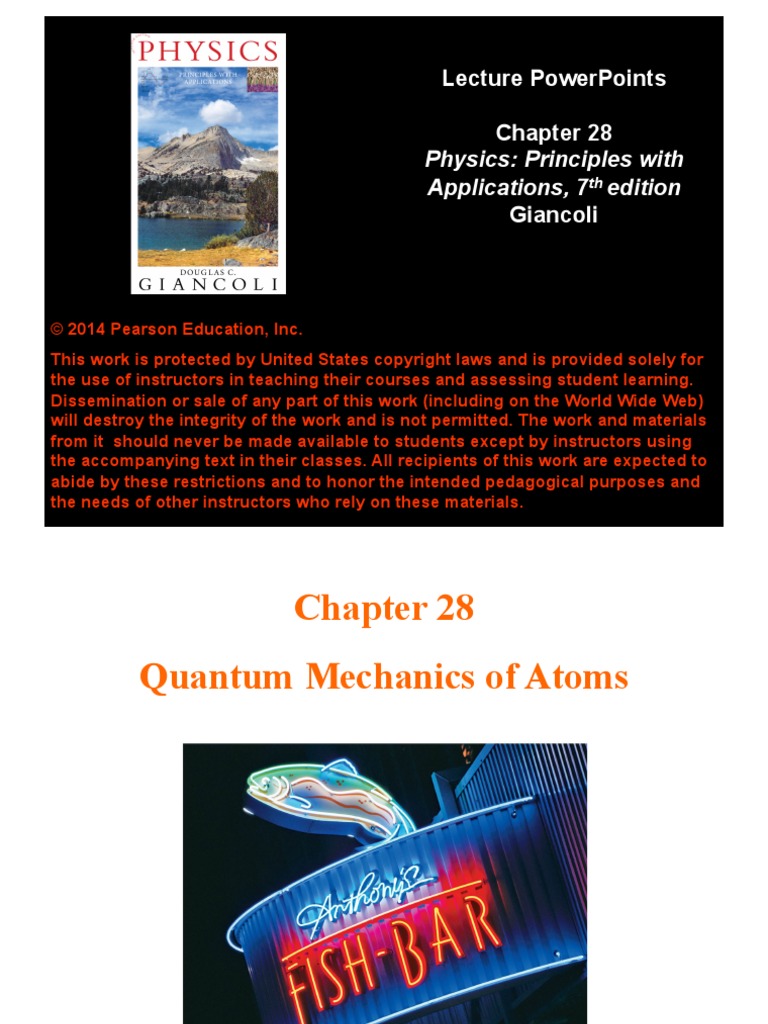 Principles With Applications, 7th Edition Giancoli (PDFDrive) | PDF | Electron | Quantum Mechanics