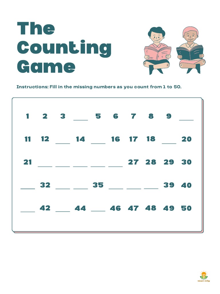 Counting Missing Numbers Worksheets | PDF