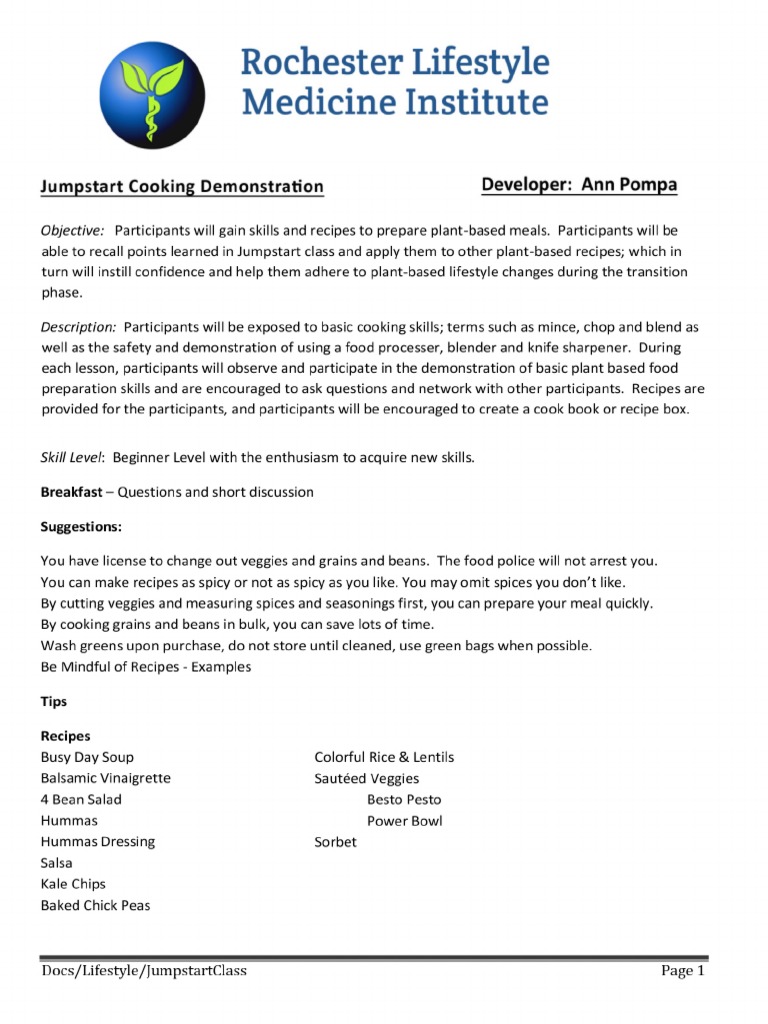 Ann Pompa Cooking Demo Recipe Book | PDF | Pasta | Vinegar