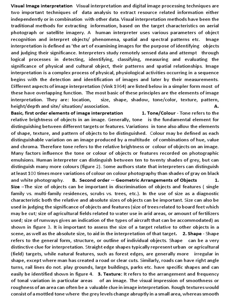 Visual vs. Digital Image Interpretation | PDF | Color | Data
