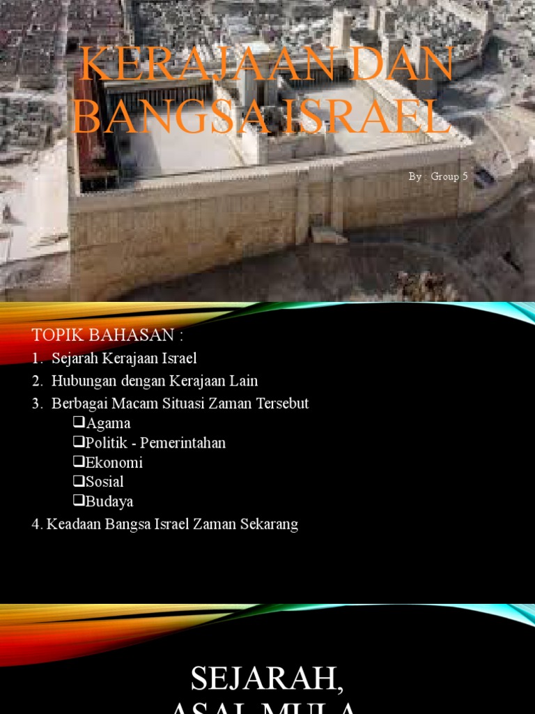 Presentasi Kerajaan Israel | PDF | Sejarah
