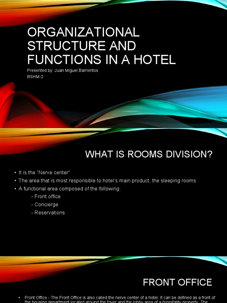 Hotel Organizational Structure Overview | PDF | Chef | Human Resource ...