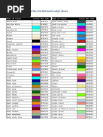 256 Colors - Cheat Sheet - Xterm, HEX, RGB, HSL | PDF | Color | Visual Perception